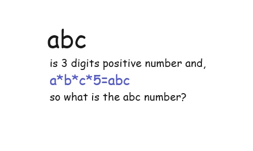 What is the 3 digit abc number? – Brain Teaser Questions